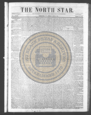 "North Star 1848-07-07" by Frederick Douglass and John Dick